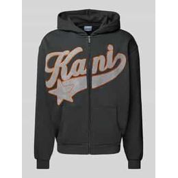 Karl Kani Sweatjacke mit Label-Stitching