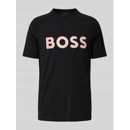 BOSS Green T-Shirt mit Logo-Print Modell 'Teebero'