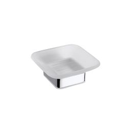 Brillantbad BIA Glasseifenablage Messing Glas Chrom 103x42x117 mm f&uuml;r Bad & K&uuml;che >> zum Bohren