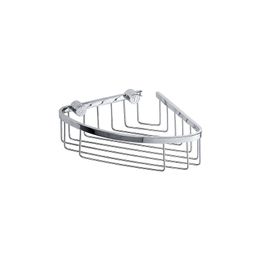 Brillantbad BYTRO Eckseifenkorb Messing Chrom poliert 185x260x70 mm f&uuml;r Bad & WC >> zum Bohren