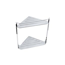 Brillantbad BYTRO Doppeleckseifenkorb Edelstahl Chrom poliert 205x340x365 mm f&uuml;r Bad & WC >> zum Bohren