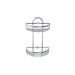 Brillantbad BYTRO Doppelseifenkorb Messing Chrom poliert 155x275x485 mm f&uuml;r Bad & WC >> zum Bohren