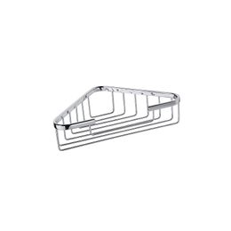 Brillantbad BYTRO Eckseifenkorb Messing Chrom poliert 150x245x60 mm f&uuml;r Bad & WC >> zum Bohren