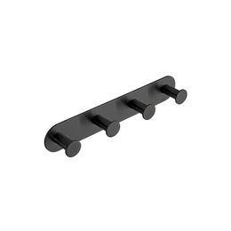 Brillantbad BEASY Hakenleiste Edelstahl Schwarz 31x255x45 mm für Bad & Küche >> zum Kleben