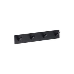 Brillantbad BEASY Kleiderhaken Edelstahl Schwarz 38x255x45 mm für Bad & Küche >> zum Kleben