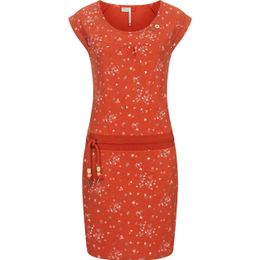 Sommerkleid Ragwear "Penelope" Gr. XXL (44), Normalgrößen, orange (terrakotta) Damen Kleider leichtes Baumwoll Kleid mit Print