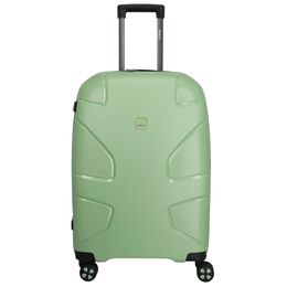 Hartschalen-Trolley IMPACKT "IP1, verschiedene Größen und Farben" Gr. B/H/T: 45cm x 67cm x 28cm 73 l, grün (spring grün) Koffer Hartschalen-Koffer vegan Reisegepäck USB-Port TSA Zahlenschloss