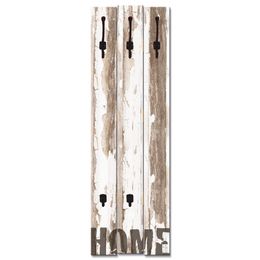 Garderobenleiste Artland "Home" Garderobenhalter Gr. B/H/T: 45cm x 140cm x 2,8cm, beige (naturfarben) teilmontiert