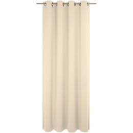 Vorhang WIRTH "Newbury" Gardinen Gr. 175cm, Ösen, 130cm, beige nach Maß