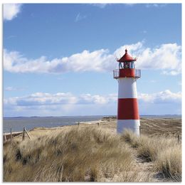 Küchenrückwand Artland "Leuchtturm Sylt" Spritzschutzwände Gr. B/H: 60cmx60cm, blau Alu Spritzschutz mit Klebeband, einfache Montage