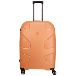 Hartschalen-Trolley IMPACKT "IP1, verschiedene Größen und Farben" Gr. B/H/T: 51cm x 76cm x 31cm 106 l, garden apricot Koffer Hartschalen-Koffer vegan Reisegepäck USB-Port TSA Zahlenschloss