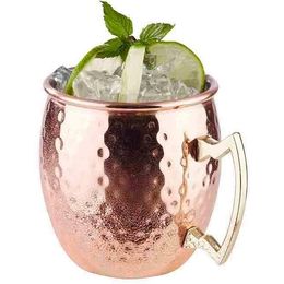 Becher APS "Moscow Mule" Trinkgefäße Gr. Ø 9cm x 10cm, 500 ml, 4 tlg., braun (kupferfarben) 500 ml, Becher-Set in glänzender Optik, 4-teilig