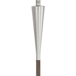 Gartenfackel Blomus "ORCHOS" Lampen Gr. Ø 7cm H: 150cm,, silberfarben Fackel, Edelstahl matt