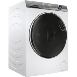 A (A bis G) Haier Waschmaschine "HW90-BD14979EU1" Waschmaschinen 9 kg, 1400 Umin, Flüsterleiser Motor, AutoDose, Vollwasserschutz weiß