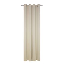 Vorhang WIRTH "Dim out" Gardinen Gr. 155cm, Ösen, 142cm, beige nach Maß