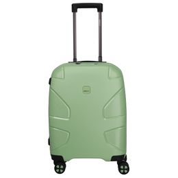 Hartschalen-Trolley IMPACKT "IP1, verschiedene Größen und Farben" Gr. B/H/T: 40cm x 55cm x 20cm 38 l, grün (spring grün) Koffer Hartschalen-Koffer vegan Reisegepäck USB-Port TSA Zahlenschloss