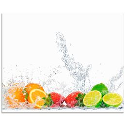 Küchenrückwand Artland "Fruchtig erfrischend gesund Fruchtmix" Spritzschutzwände Gr. B/H: 80cmx65cm, bunt Alu Spritzschutz mit Klebeband, einfache Montage