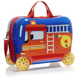 Kinderkoffer Heys "Fire Truck Ride-On Luggage" Gr. B/H/T: 41cm x 32cm x 21cm 25 l, rot Koffer Heys x Joachim Llambi Kindertrolley Kinder Reisegepäck