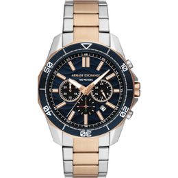 Chronograph Armani Exchange "AX4375", roségoldfarben, Armbanduhren, Herren, Armbanduhr, Herrenuhr, Edelstahlarmband, analog, Tag, Stoppfunktion