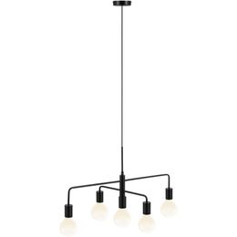 Pendelleuchte Nordlux "GLOOM" Lampen Gr. Ø 4,30cm H: 36,00cm, schwarz Moderne Interpretation des klassischen Kronleuchters, Rotierbare Arme