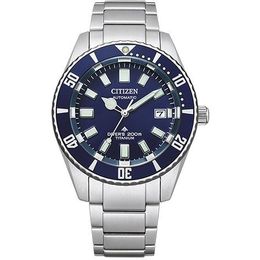 Mechanische Uhr Citizen "NB6021-68L" Armbanduhren silberfarben (titansilberfarben) Herren Armbanduhr, Herrenuhr, Titan, bis 20 bar wasserdicht, Saphirglas