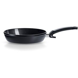 Bratpfanne Fissler "Ceratal Orbit Black" Pfannen Gr. Ø 24cm + Höhe 10cm, schwarz gesünderes Kochen mit Antihaft-Effekt, PFASPTFE-frei