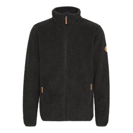 Fleecejacke North Bend "Fleecejacke NBSteve M" Gr. S, schwarz (schwarz melange), Herren, Obermaterial: 100% Polyester PES., unifarben, Jacken