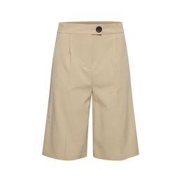 Shorts B.Young "Shorts BYRizetta" Gr. 36, N-Gr, weiß (safari), Damen, Obermaterial: 64% Polyester PES. 32% Viskose LENZINGu00bf ECOVEROu00bf CV LenzEcov. 4% Elasthan EL., Hosen