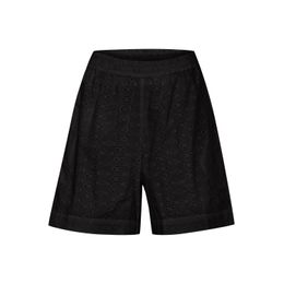 Shorts B.Young "Shorts BYFenni" Gr. 34, N-Gr, schwarz, Damen, Obermaterial: 100% Baumwolle CO., Hosen