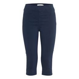 Stoffhose oxmo "Stoffhose OXKeana" Gr. S, N-Gr, blau (copenhagen night), Damen, Obermaterial: 75% Viskose LENZING ECOVERO CV LenzEcov. 21% Nylon NY. 4% Elasthan EL., Hosen