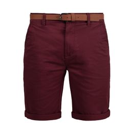 !Solid Chinoshorts SOLID "Chinoshorts SDMontijo", Herren, Gr. XL, N-Gr, rot (wine rot), Web, Obermaterial: 98% Baumwolle CO. 2% Elasthan EL., casual, regular fit kurz, Hosen