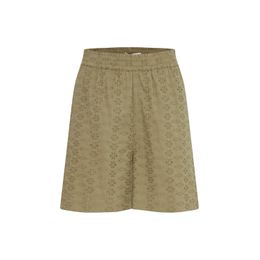 Shorts B.Young "Shorts BYFenni" Gr. 34, N-Gr, grün (aloe), Damen, Obermaterial: 100% Baumwolle CO., Hosen