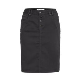 Jeansrock Pulz Jeans "Jeansrock PZROSITA HW Skirt" Gr. 40, schwarz (schwarz beauty), Damen, Jeans, Obermaterial: 65% Baumwolle CO. 32% Polyester PES. 3% Elasthan EL., Röcke