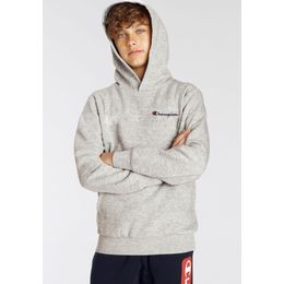 Kapuzensweatshirt Champion "Hooded Sweatshirt" Gr. XXL (176), grau (noxm), Kinder, Sweatware, Obermaterial: 73% Baumwolle, 27% Polyester, Sweatshirts