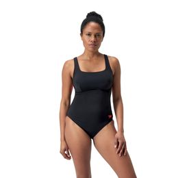 Badeanzug Speedo, Damen, Gr. 44, N-Gr, schwarz, Obermaterial: 100% Polyester, sportlich, Badeanzüge