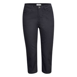 3/4-Hose oxmo "3/4-Hose OXPam", Damen, Gr. 34, N-Gr, schwarz, Obermaterial: 68% Baumwolle CO. 29% Polyester PES. 3% Elasthan EL., casual, regular fit 7/8-Länge, Hosen