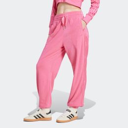 Sporthose adidas originals "JOGGER", Damen, Gr. L, N-Gr, pink (pulse magenta), Obermaterial: 74% Polyester, 26% Viskose, sportlich, Hosen