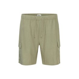 !Solid Shorts SOLID "Shorts SDFerris", Herren, Gr. M, N-Gr, grün (vetiver), Obermaterial: 58% Leinen LI. 42% Viskose LENZING ECOVERO CV LenzEcov., casual, relaxed fit normal, Hosen