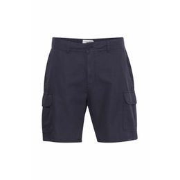 Shorts Casual Friday "Shorts CFSimon", Herren, Gr. S, N-Gr, blau (schwarz navy), Obermaterial: 53% Leinen LI. 47% Baumwolle CO., casual, regular fit normal, Hosen