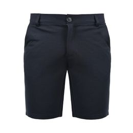 Chinoshorts Blend "Chinoshorts BHCodie", Herren, Gr. L, N-Gr, blau (schwarz navy blau), Obermaterial: 75% Polyester PES. 20% Viskose LENZING ECOVERO CV LenzEcov. 5% Elasthan EL., casual, regular fit kurz, Hosen