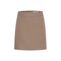 Minirock B.Young "Minirock BYEPIA SKIRT -", Damen, Gr. 38, braun (walnut), Obermaterial: 100% Polyester PES., elegant, A-Linie kurz, Röcke