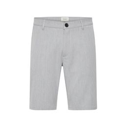 !Solid Chinoshorts SOLID "Chinoshorts SDFrederic", Herren, Gr. L, N-Gr, grau (lig grau m), Obermaterial: 62% Polyester PES. 33% Viskose LENZING ECOVERO CV LenzEcov. 5% Elasthan EL., casual, slim fit kniefrei, Hosen