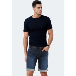 Shorts INDICODE "Inkadeu", Herren, Gr. Größe S - Gr. S, Normalgrößen, blau, Material: 98% Baumwolle, 2% Elasthan, Hosen, mit 5-Pocket Design