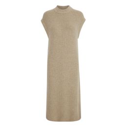 Strickkleid B.Young "Strickkleid BYNora" Gr. L, beige (cement melange) Damen Kleider