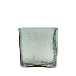 house doctor - Square Vase, H 18 cm, hellblau