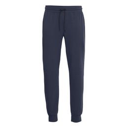 Jogginghose North Bend "Jogginghose NBBraidy" Gr. L, N-Gr, blau (blau nights), Herren, Obermaterial: 66% Viskose LENZING ECOVERO CV LenzEcov. 30% Polyester PES. 4% Elasthan EL., Hosen