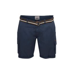 Cargoshorts Blend "Cargoshorts BHBBrian", Herren, Gr. 6XL, N-Gr, blau (marineblaus), Obermaterial: 97% Baumwolle CO. 3% Elasthan EL., casual, regular fit kurz, Hosen