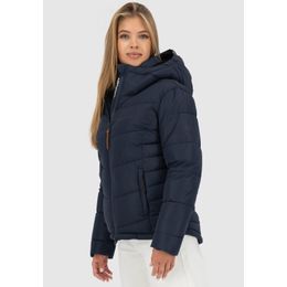 alife and kickin Steppjacke ALIFE & KICKIN "JUANAAK A", Damen, Gr. XL (42), blau (marine), Steppware, Obermaterial: 100% Polyester, unifarben, tailliert taillenlang, Jacken, Pufferjacke mit ultraleichter Wattierung und hoher Wärmeleistung