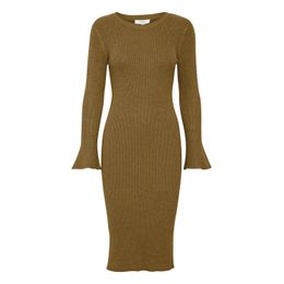 Strickkleid B.Young "Strickkleid BYMMMORLA RIB DRESS -" Gr. L, grün (military olive) Damen Kleider