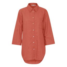 Klassische Bluse B.Young "Bluse BYEmman" Gr. 34, rot (etruscan rot), Damen, Obermaterial: 70% Baumwolle CO. 30% Leinen LI., Blusen